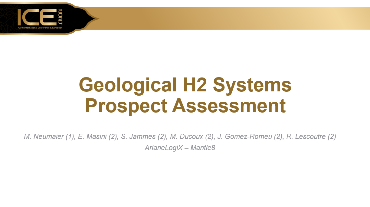 Geological H2 systems – Prospect assessment - ArianeLogiX